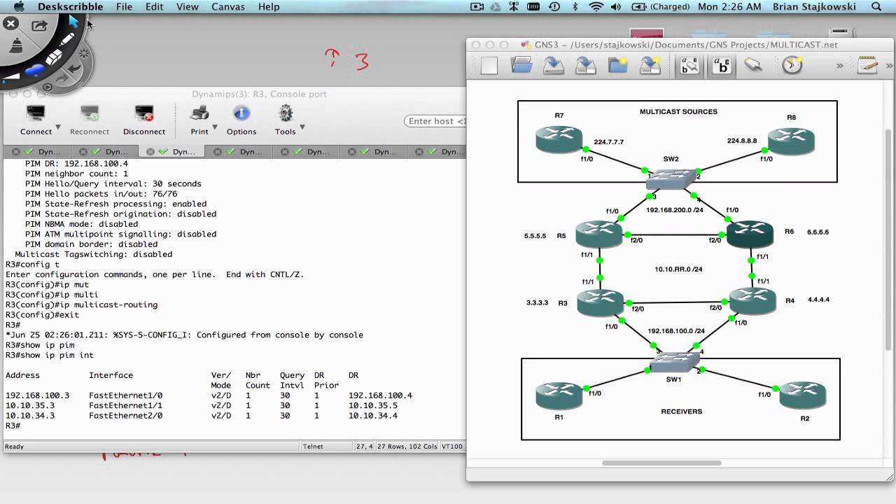 Cisco Multicast PIM Dense Mode - YouTube