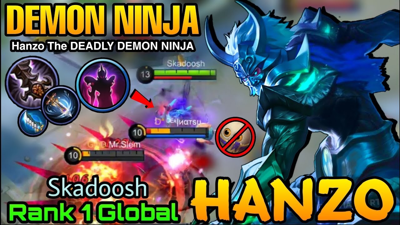 Hanzo the Pale Phantom Ninja - Top 1 Global Hanzo Skadoosh - Mobile ...