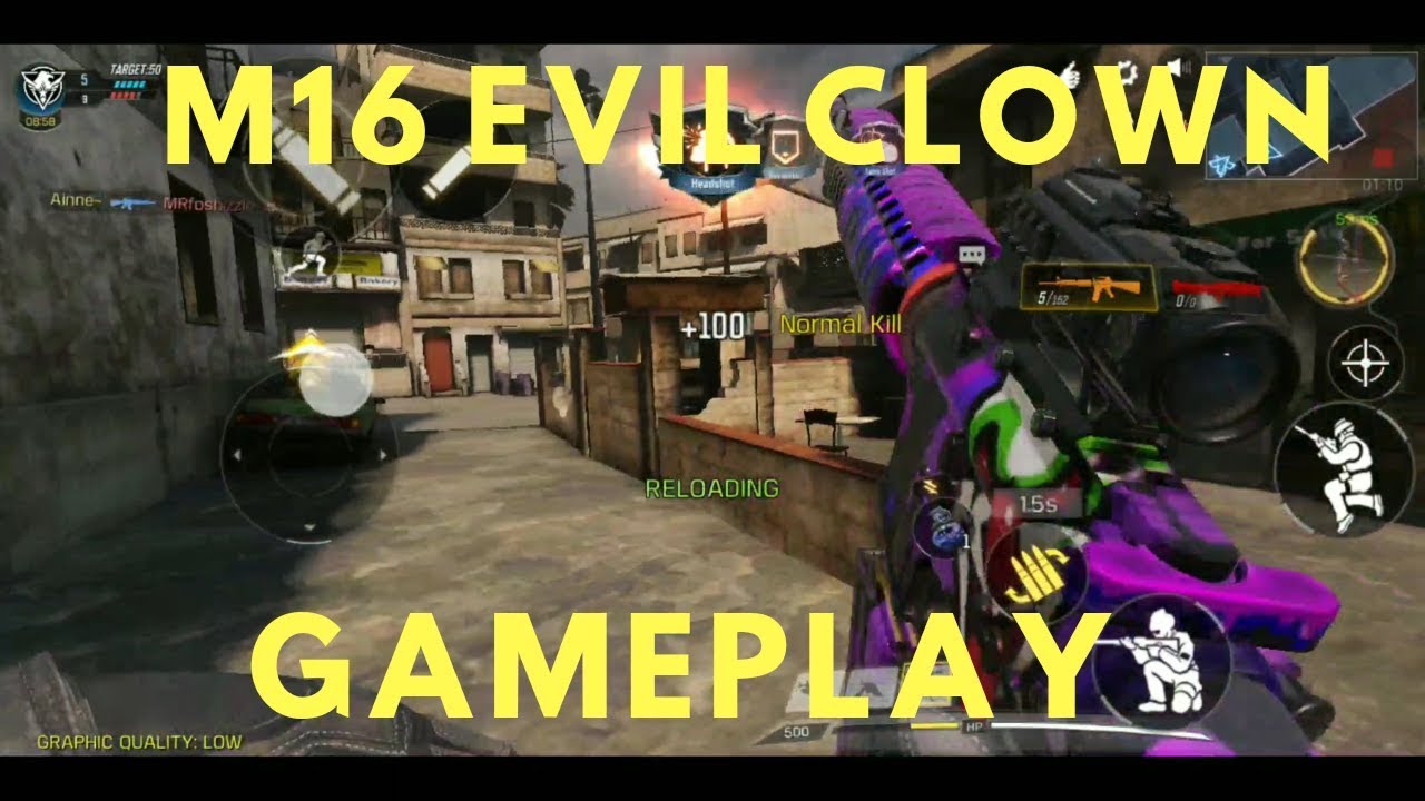 M16 Evil Clown Gameplay | Call of Duty Mobile - YouTube