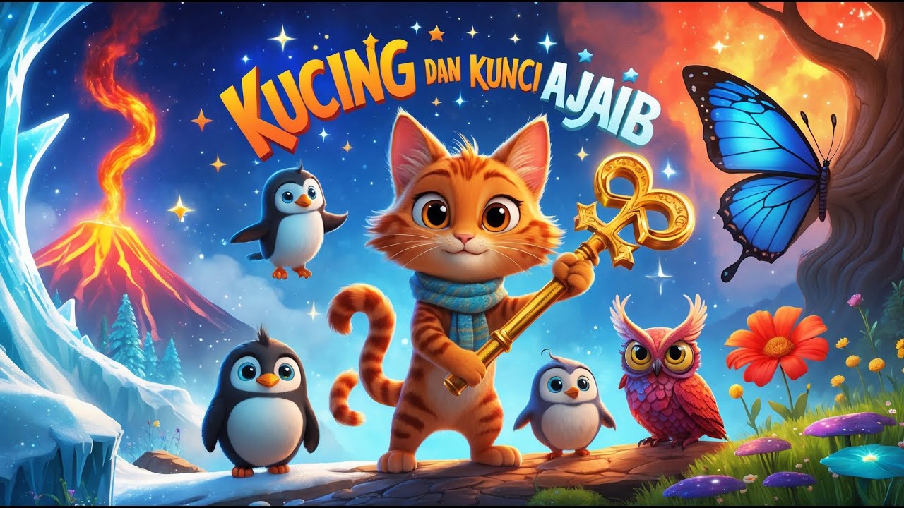 KUCING DAN KUNCI AJAIB | DONGENG ANAK BAHASA INDONESIA | CERITA ANAK ...
