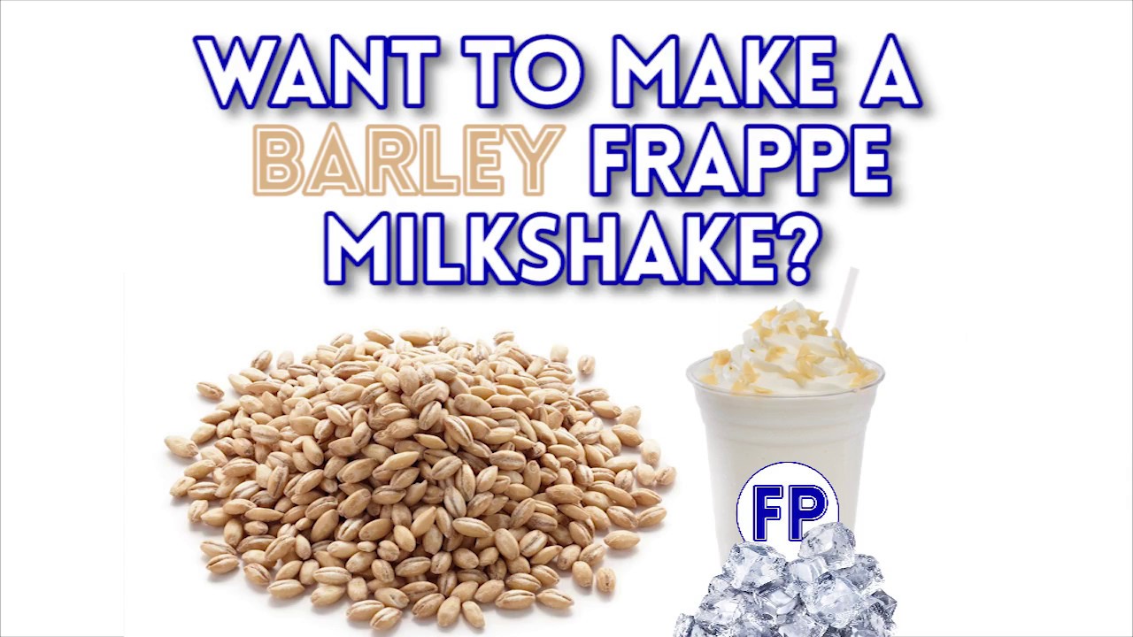 Frappowder Barley Tutorial - Frappe / Milk Shake / Ice Blend Powder ...