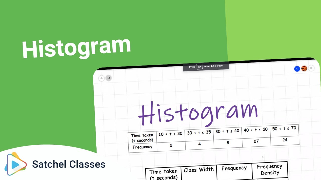 Histogram | Maths | Satchel Classes - YouTube