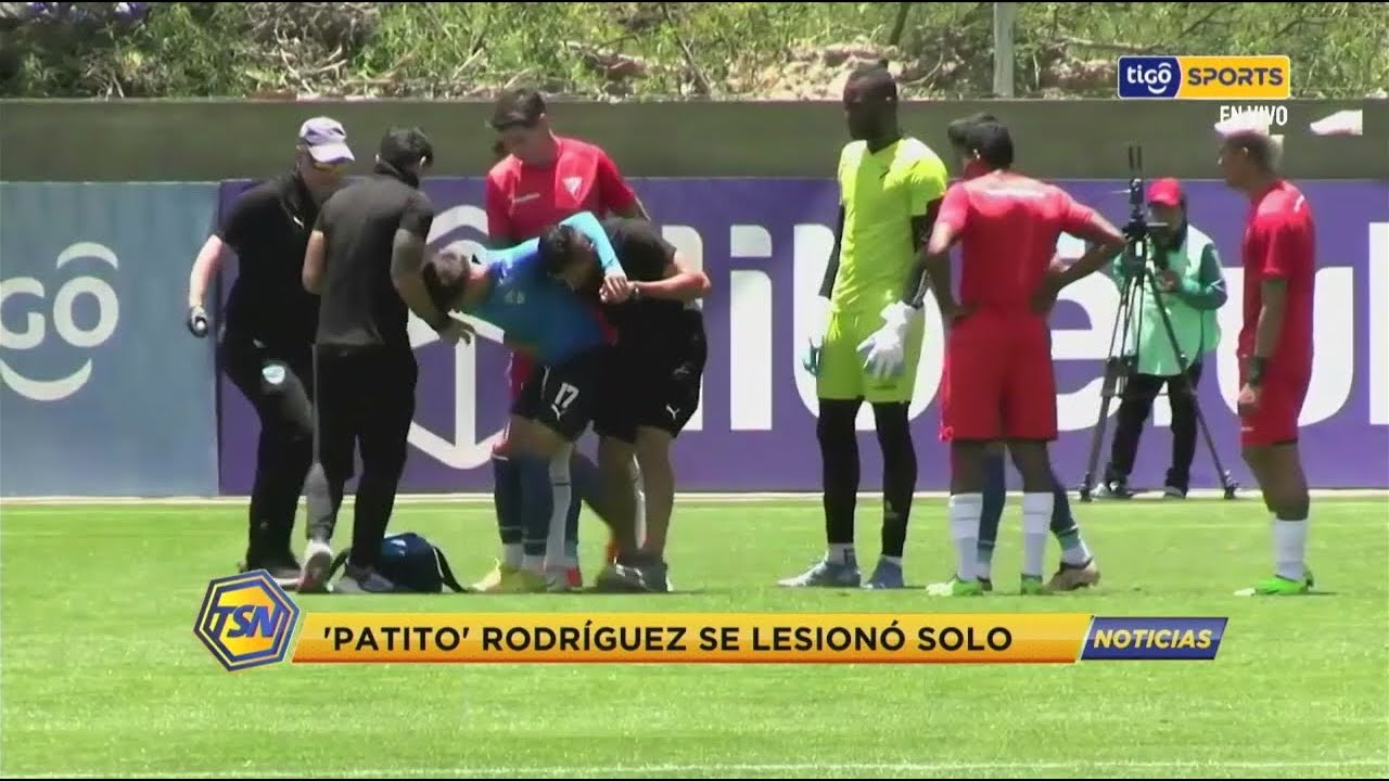 ‘Patito’ Rodríguez se lesionó solo en el partido amistoso entre Bolívar ...