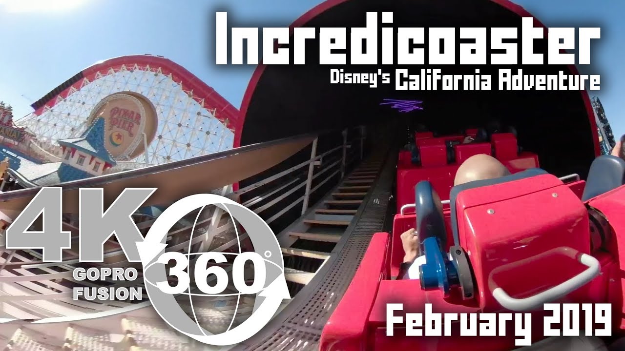 Incredicoaster at Disney California Adventure in 360 Video | VR Full ...