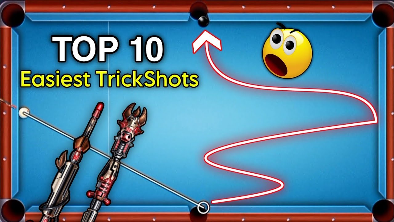 Top 10 Trick Shots (Easiest Trickshots) 🤯 8 Ball Pool - Episode#1 - YouTube