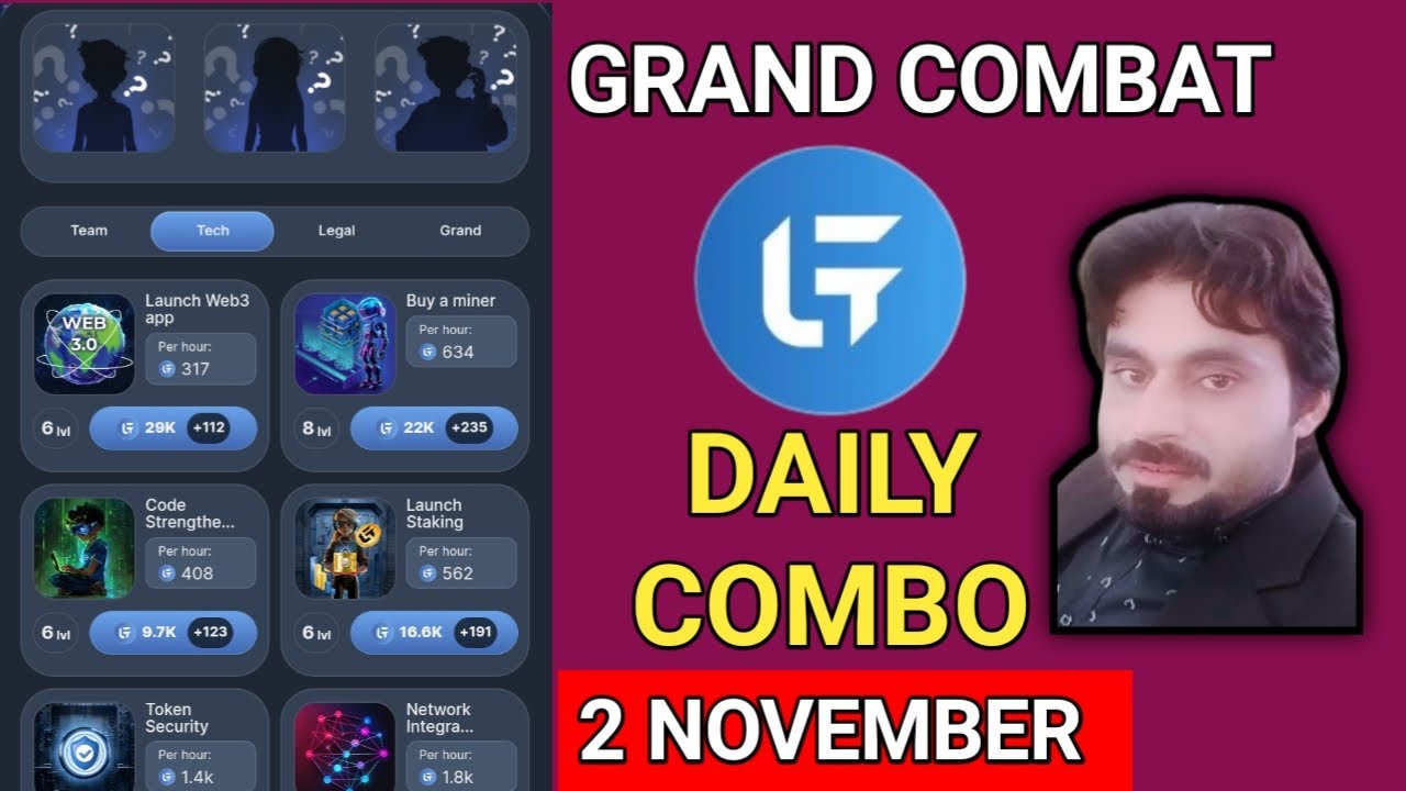 GRAND COMBAT DAILY COMBO 2 NOVEMBER | GRAND COMBAT COMBO TODAY | GRAND ...