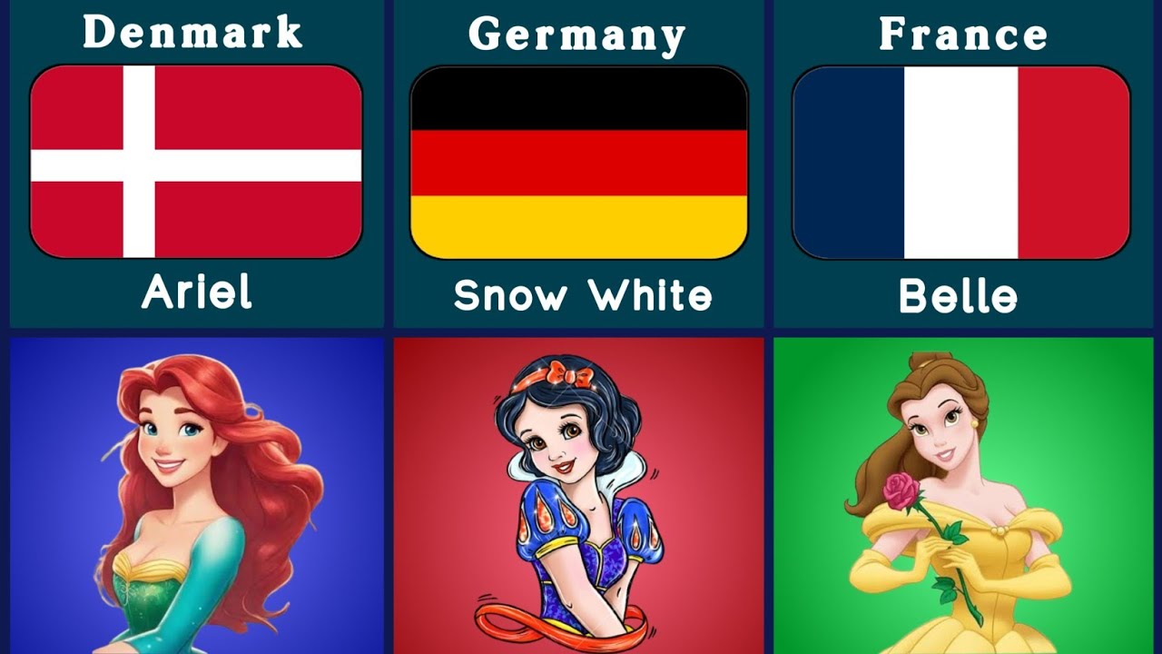 Disney Princess In Different Countries In The World - YouTube