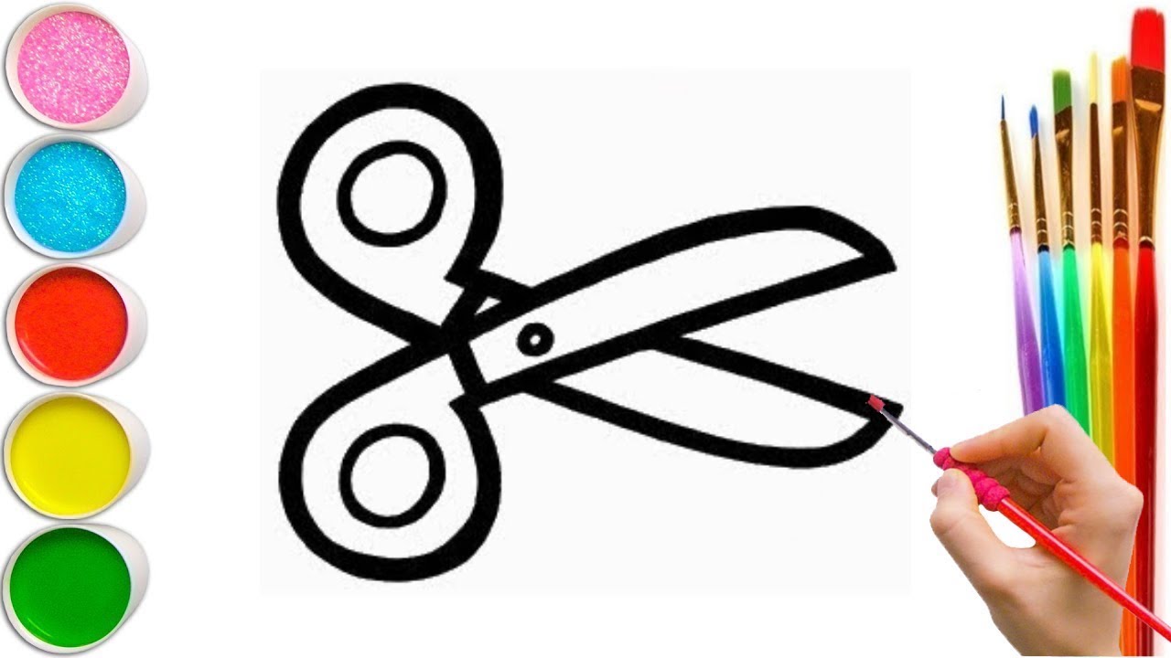 draw a picture of scissors gumuhit ng larawan ng gunting қайшының ...