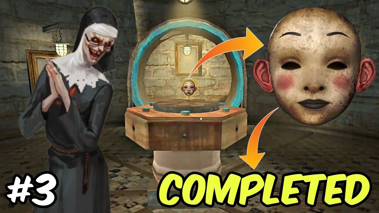 FINALLY I COLLECTED ALL MASK PIECES | EVIL NUN GAMEPLAY #3 - YouTube