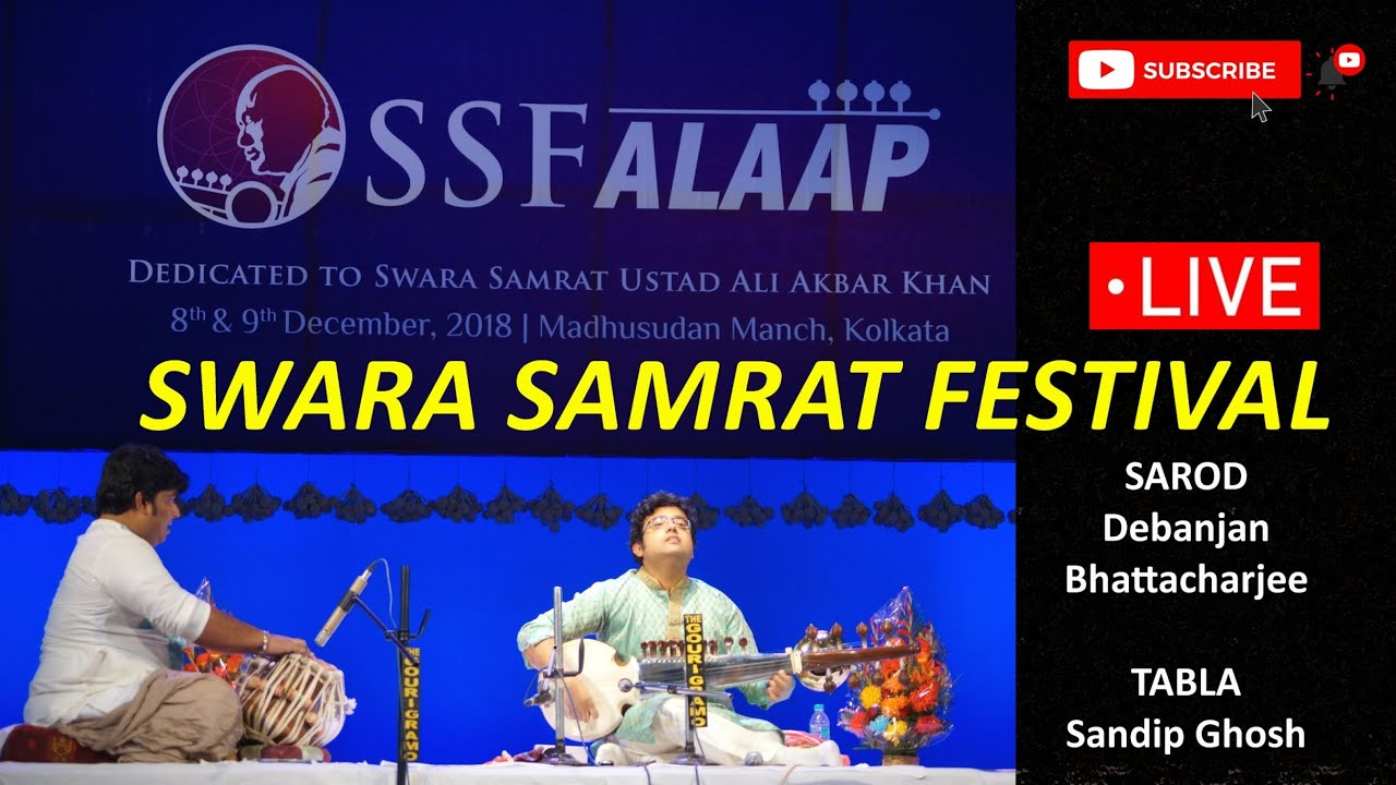 SWARA SAMRAT FESTIVAL Concert dedicated to Ustad Ali Akbar Khan | Sarod ...