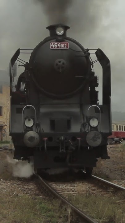 🇨🇿 Parní lokomotivy 464.102 #train #vlak #lokomotiva #vlaky #railway #steam #railroad #history # ...