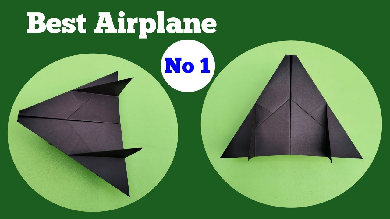 How to make the best paper Airplane for Kids/Easy making airplane for ...