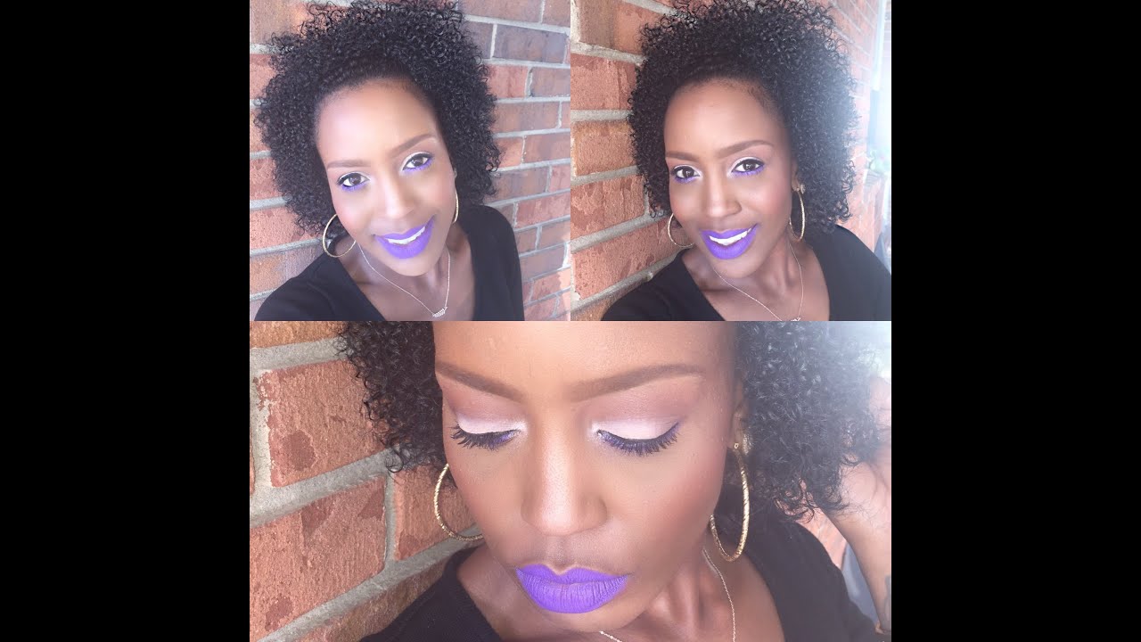 Makeup Tutorial | Pop of PURPLE Color - YouTube