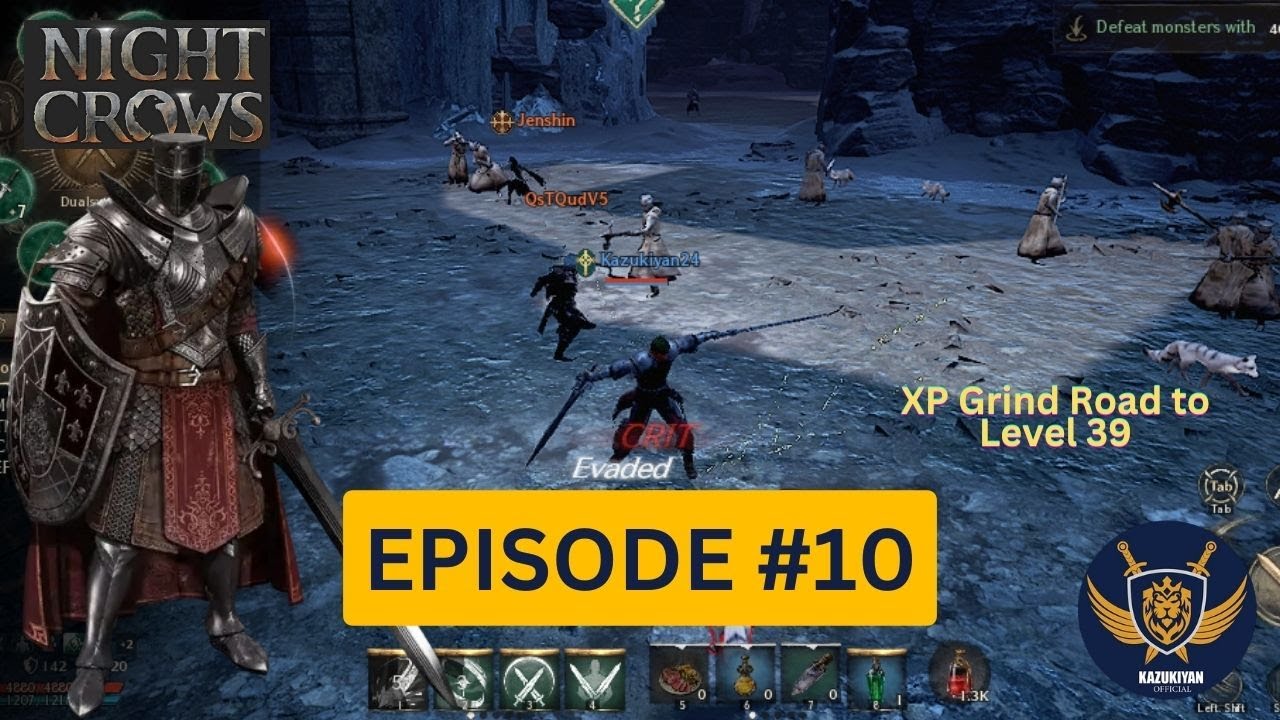 "Grind Points at Road to Level 40" Twin Dual Sword Gameplay Night Crows ...