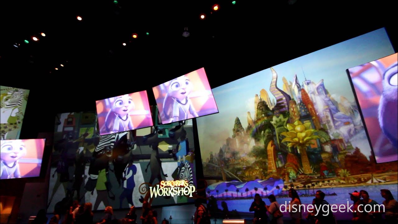 DCA: Disney Animation Building Lobby - Zootopia Clips - YouTube