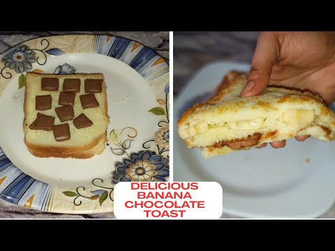 Delicious and creamy chocolate banana toast recipe by Sobia Akram| Easy bread recipe|banana recipe