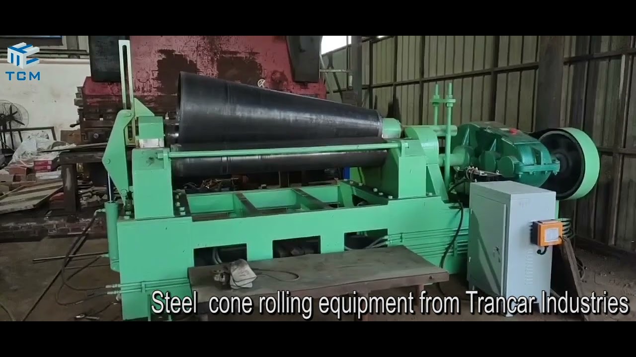 Steel cone rolling machine conical head forming equipment from Trancar ...
