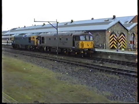 British Rail Scotrail 1995-Inverness with Class 08, 33, 37 & 47 Charter ...