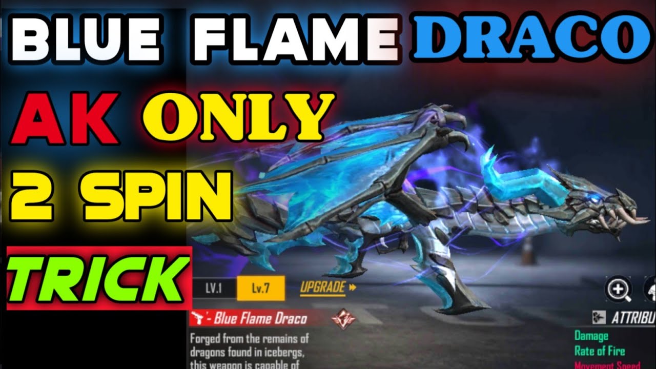 FINALLY I GOT😱😱 BLUE FLAME DRACO AK IN 200 DIAMOND 💎||HOW To GET BLUE ...