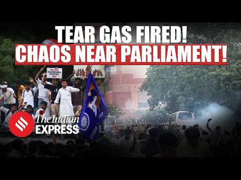 Tear Gas Fired Near Parliament as CJP Protest Escalates in Delhi | Parliament March | Sansad March