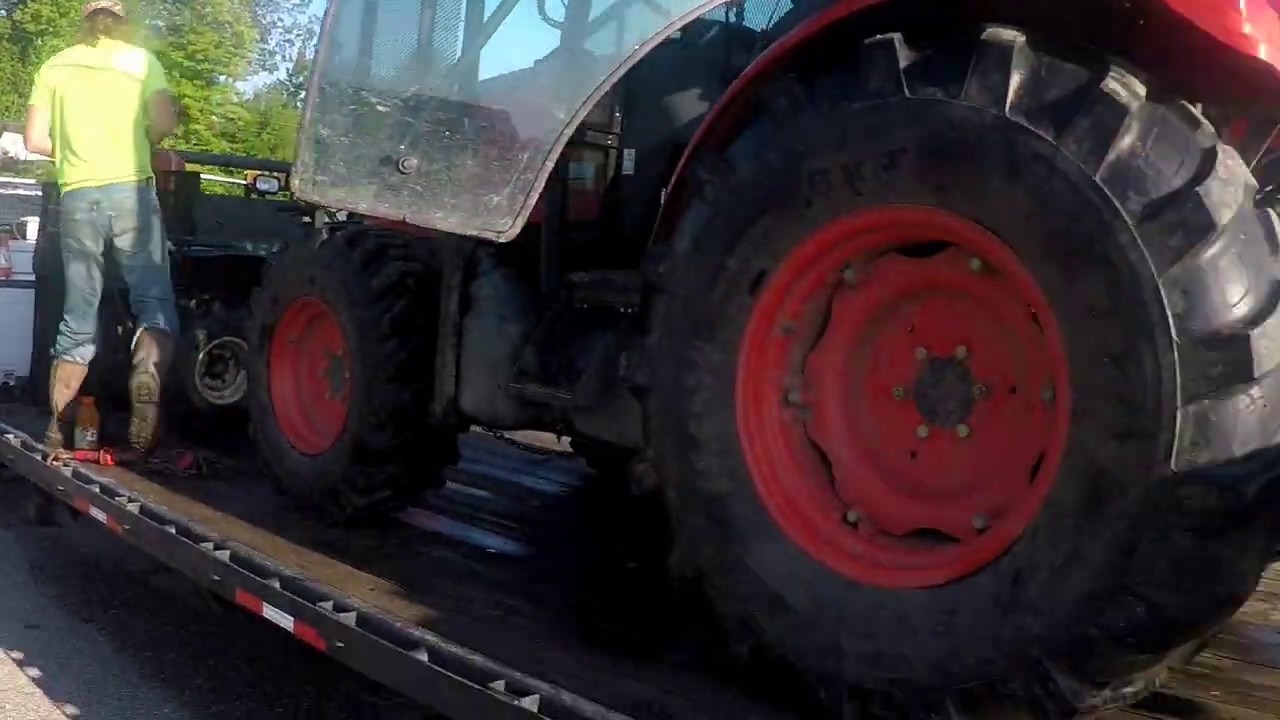 Brush hog tall material - YouTube