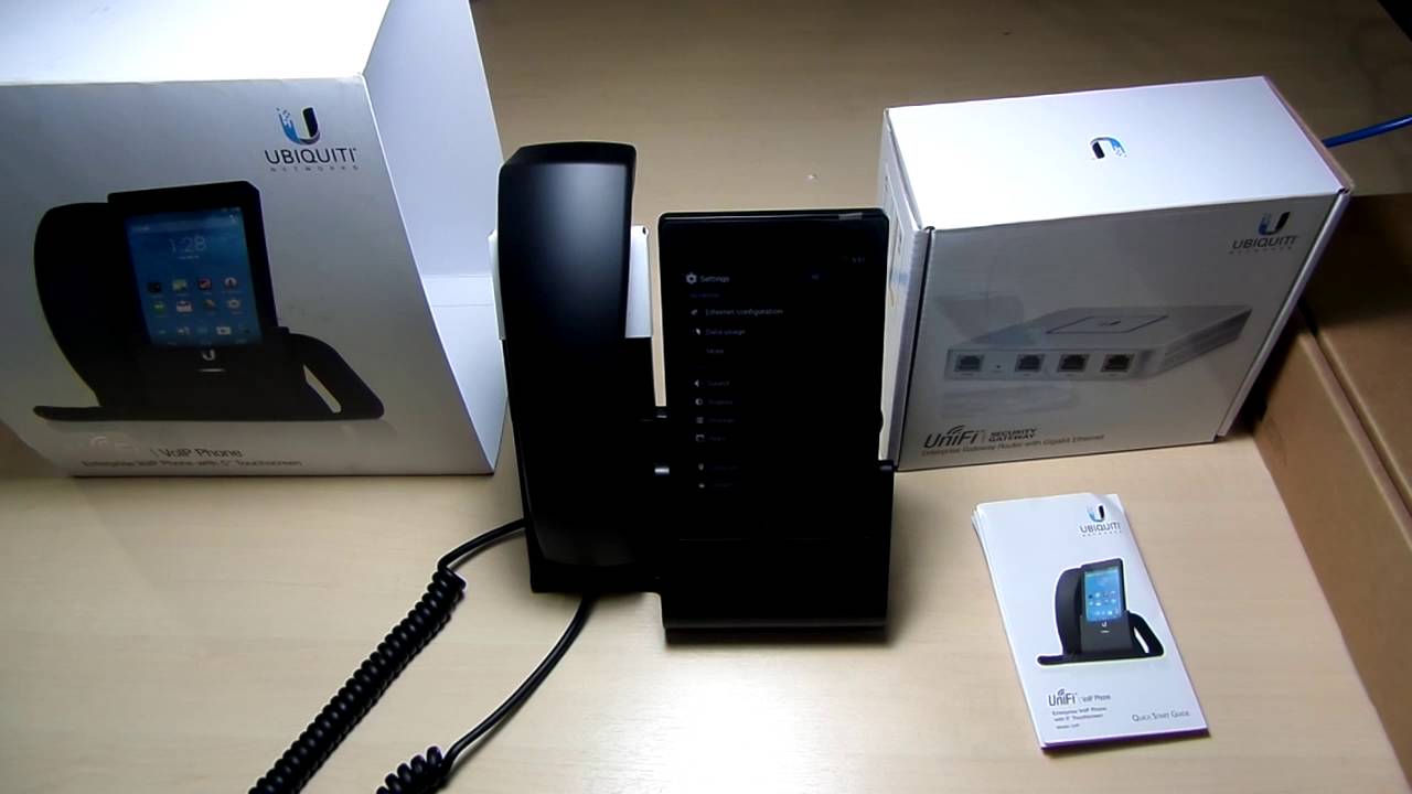 UBiQUITI UVP - 5" Touchscreen VoIP Phone - YouTube