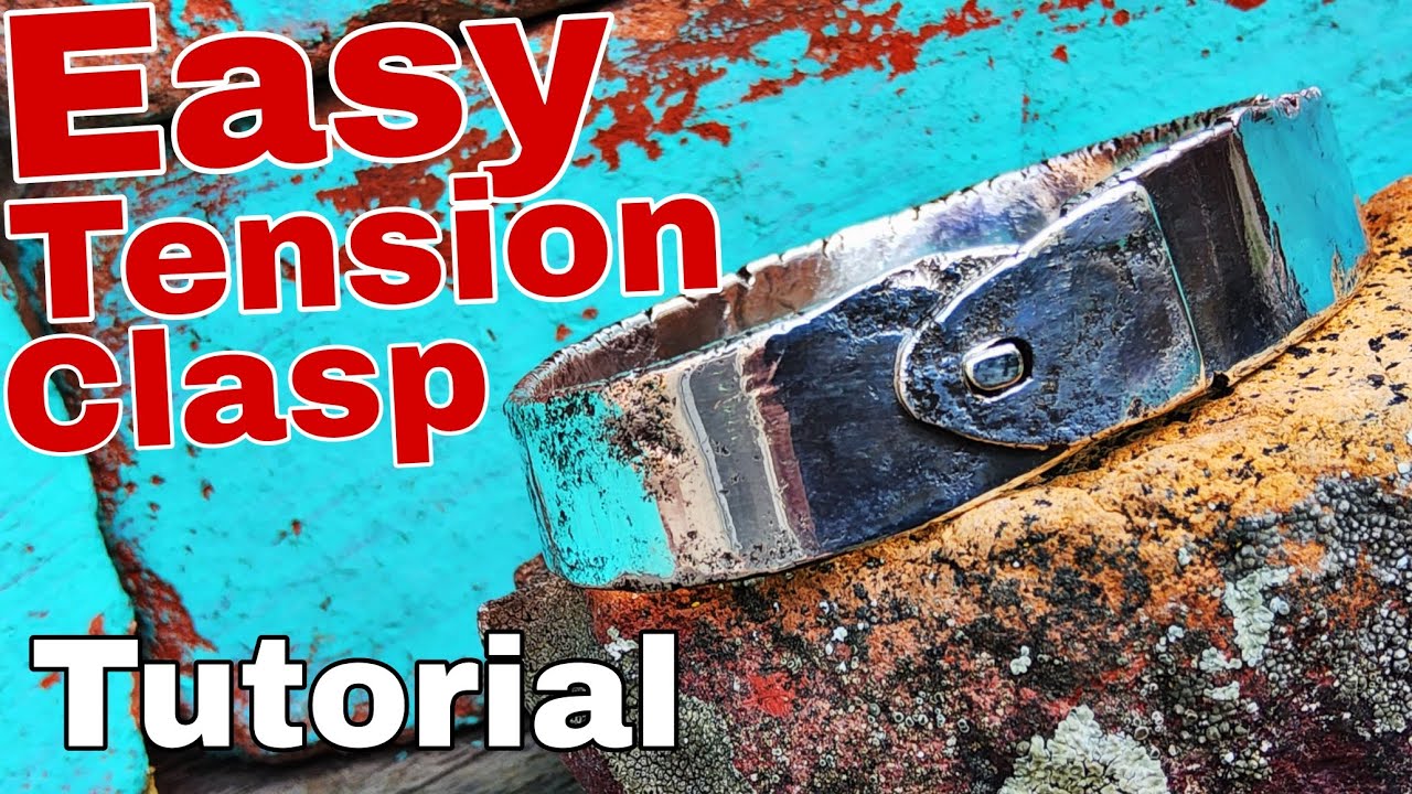 Ep.99) Making A Simple Tension Hinge Clasp | Texturing | # ...