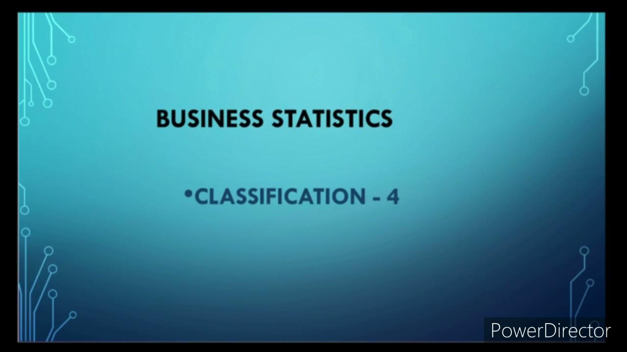 Open End Class intervals - Classification of data - YouTube