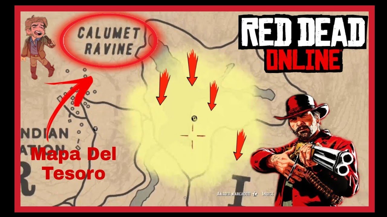 Calumet Ravine, Ubicación Del Mapa Del Tesoro. RED DEAD ONLINE - YouTube