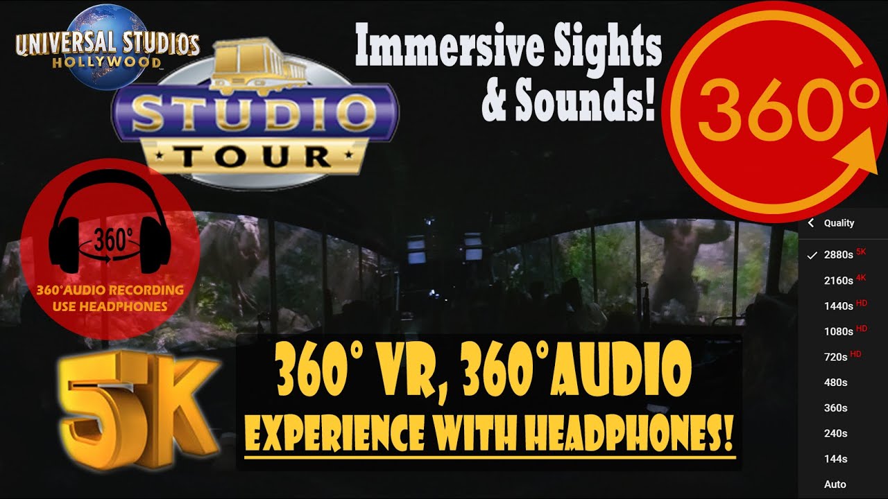 World-Famous Studio Tour, Immersive 360 VR - Universal Studios ...