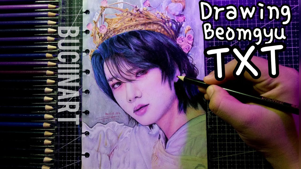 Drawing Beomgyu TXT -buciinart - YouTube