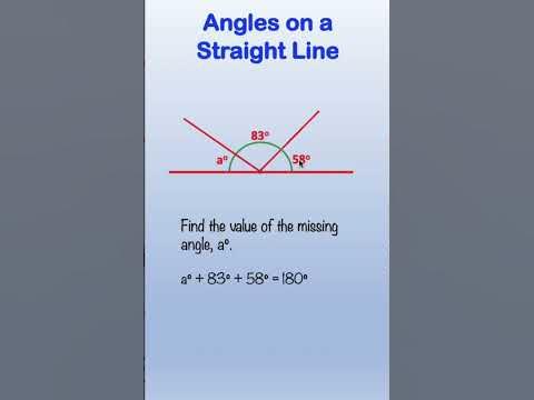 Angles on a Straight Line #angles - YouTube