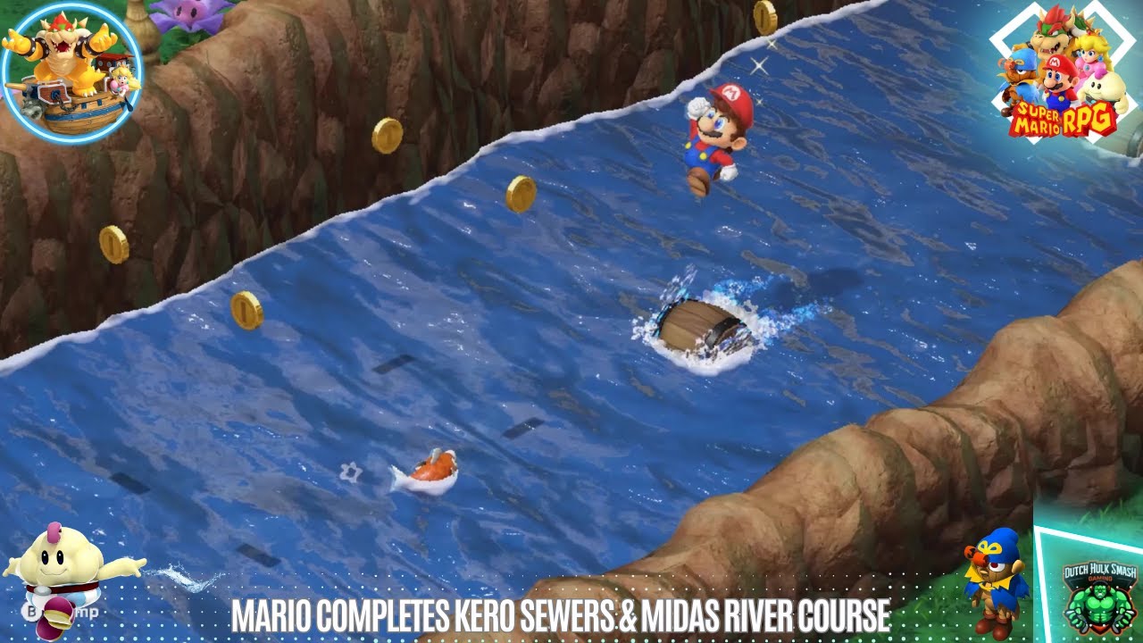 Mario completes Kero Sewers & Midas River course in Super Mario RPG ...