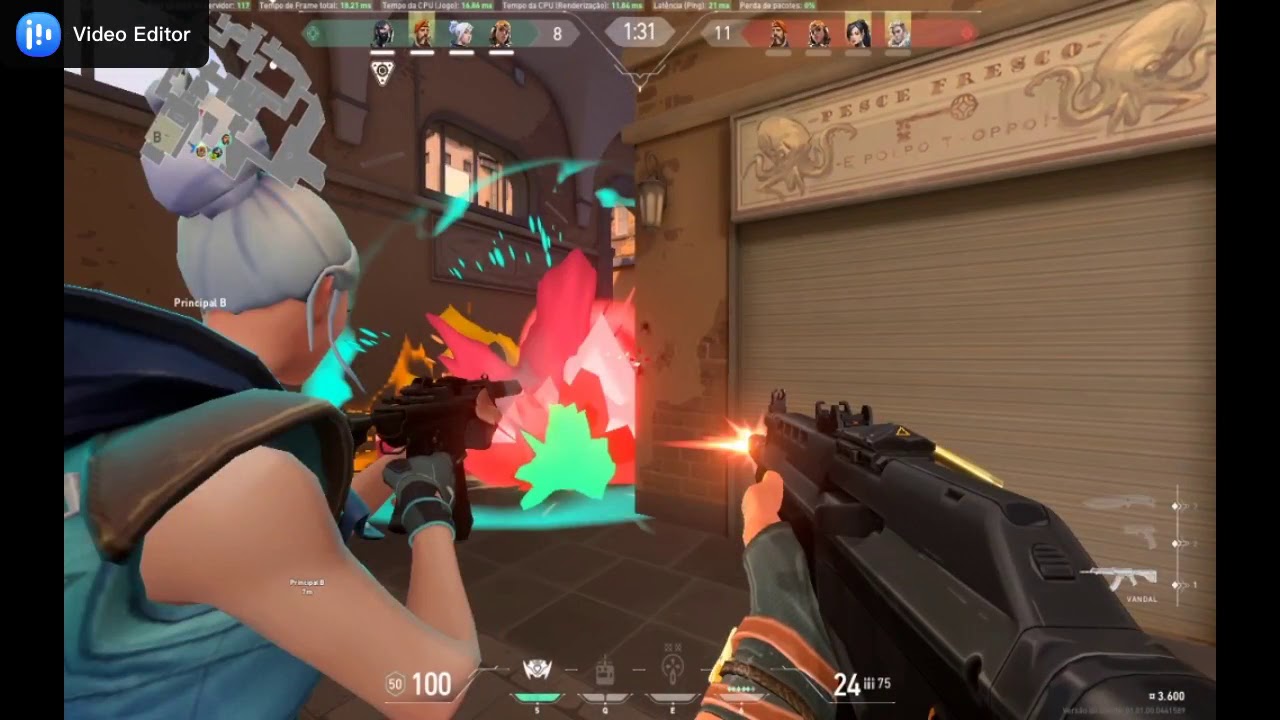 Valorant, 4 vs1 e partida disputada. - YouTube