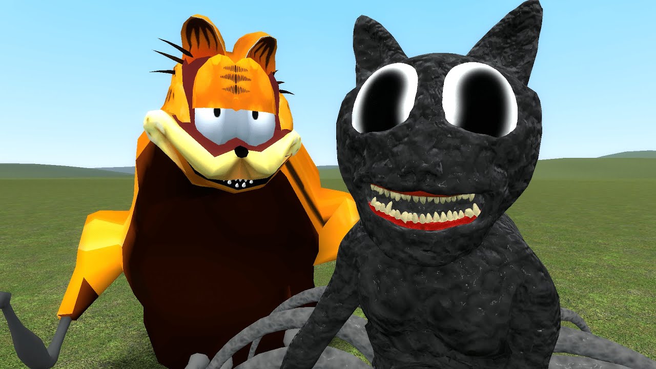 Gorefield vs Spider Cartoon Cat (Garry's Mod) - YouTube
