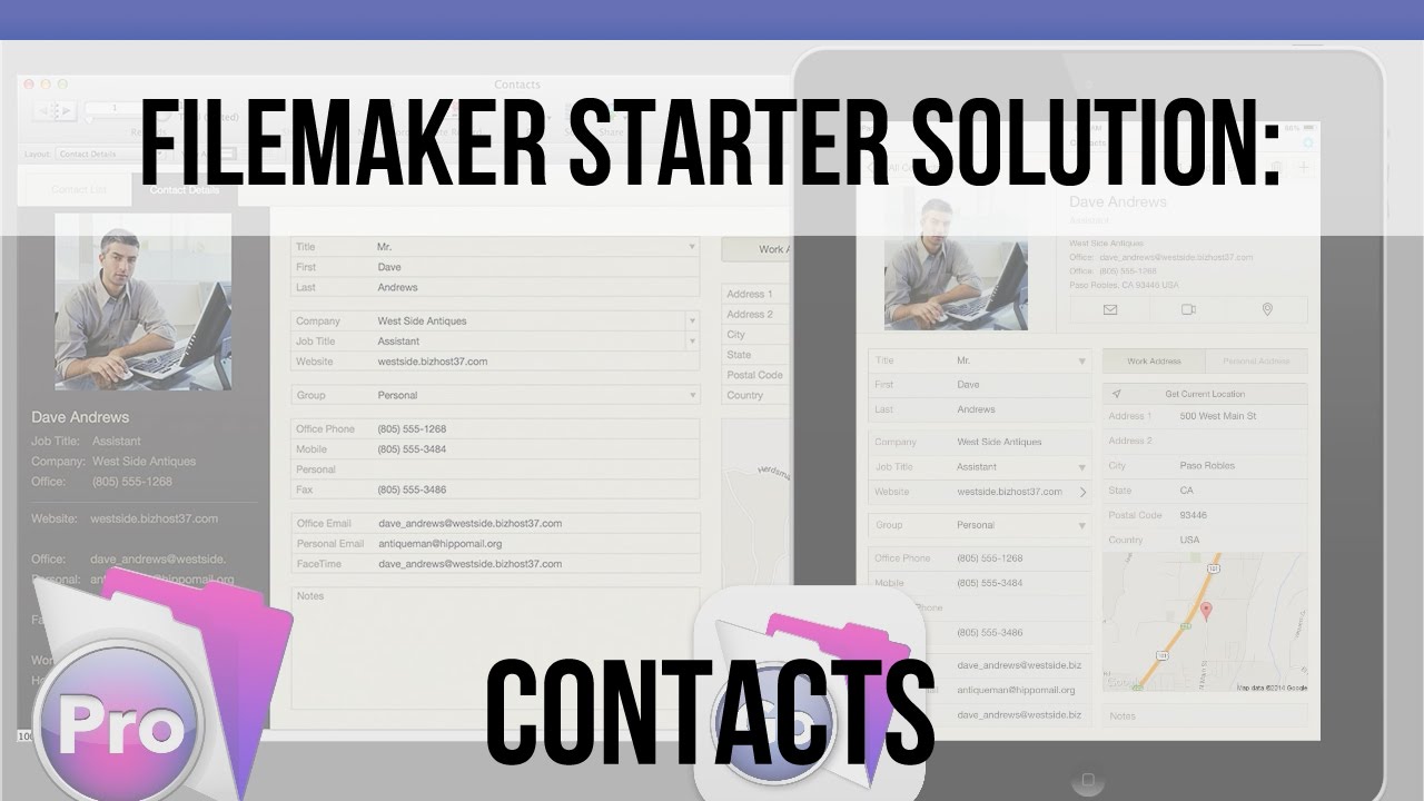 How does FileMaker’s Contact Starter Solution work? - YouTube