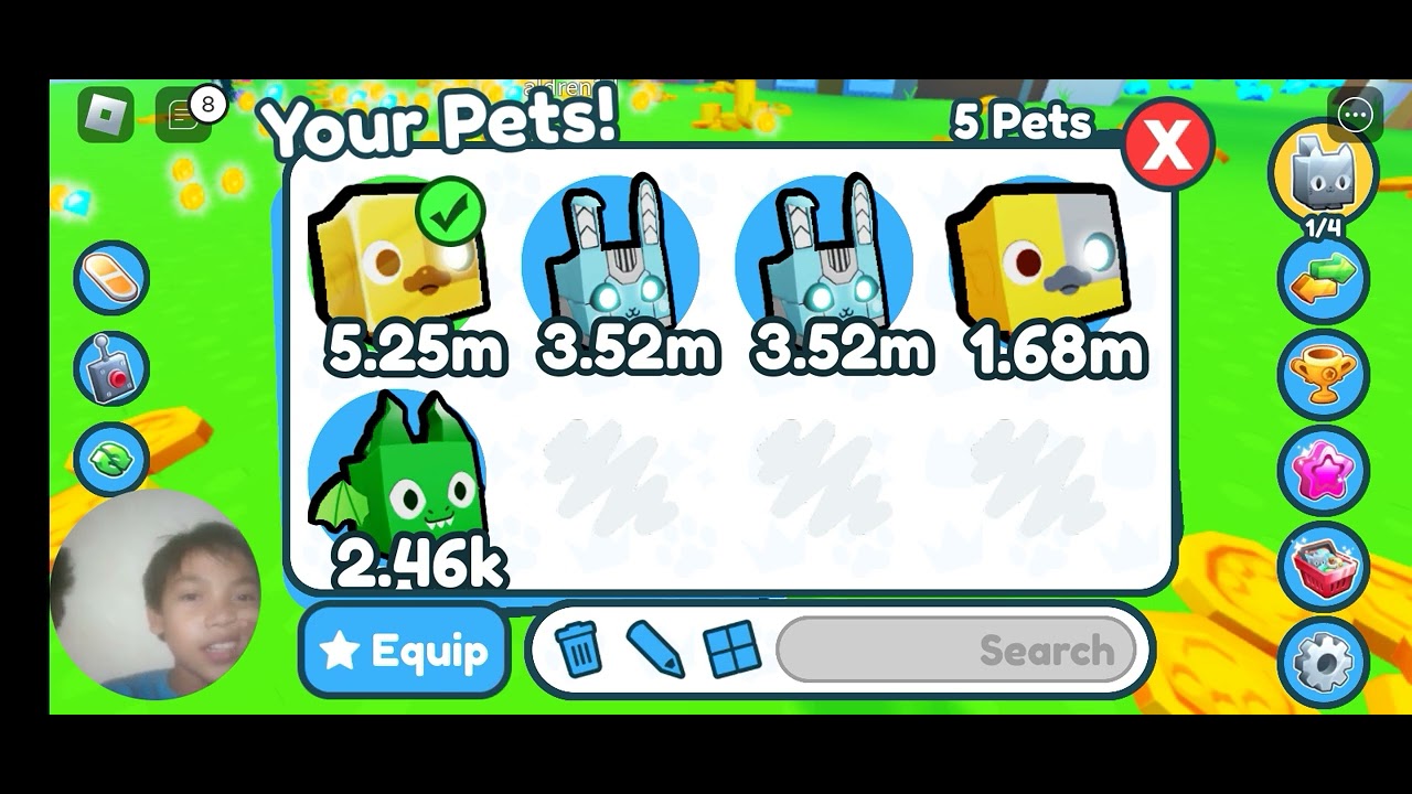 part 2 playing roblox pet sim - YouTube