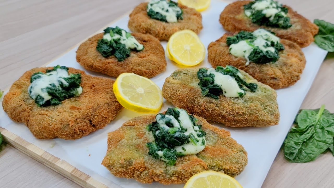 IRRESISTIBILI SPINACINE FATTE IN CASA : COTOLETTE DI POLLO CON SPINACI ...