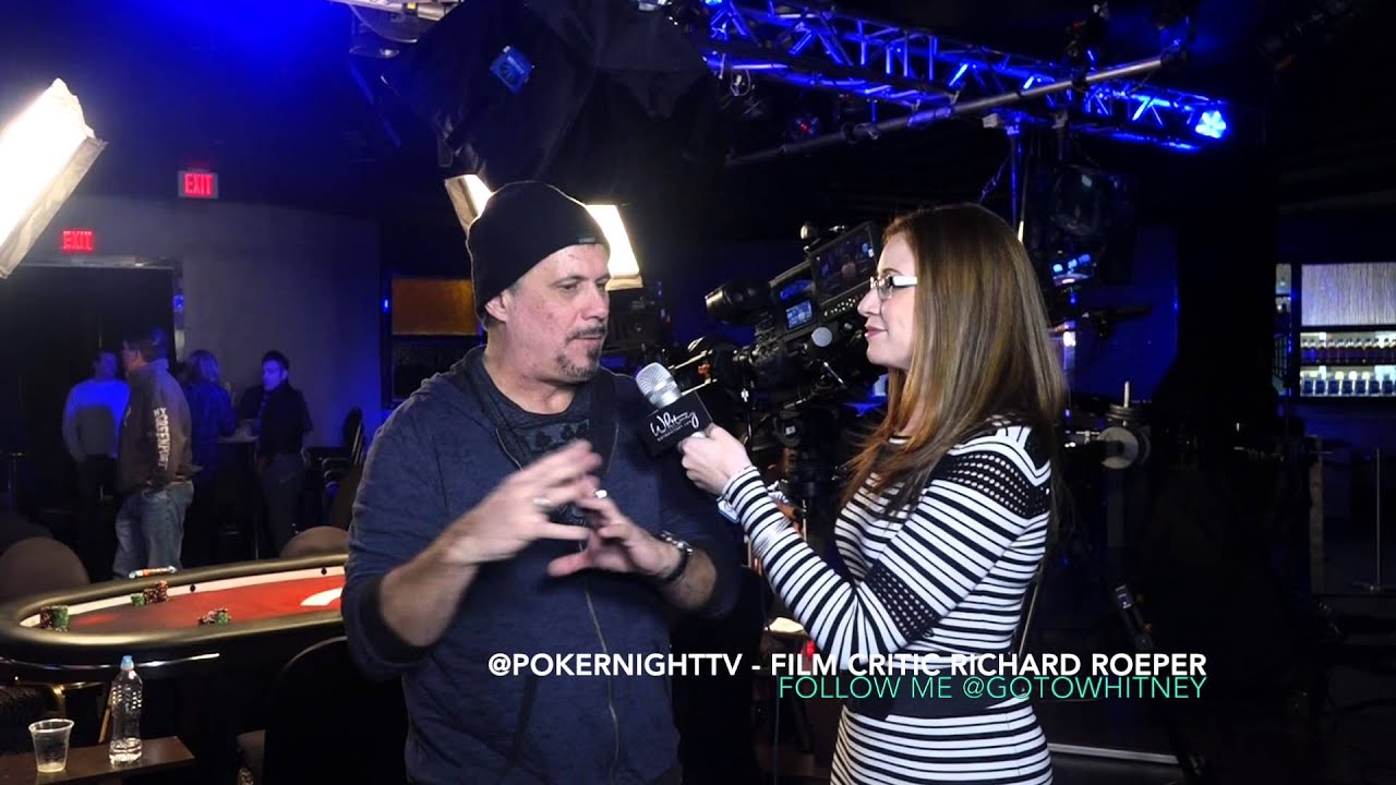 Film Critic Richard Roeper behind the scenes at Poker Night TV Golden ...
