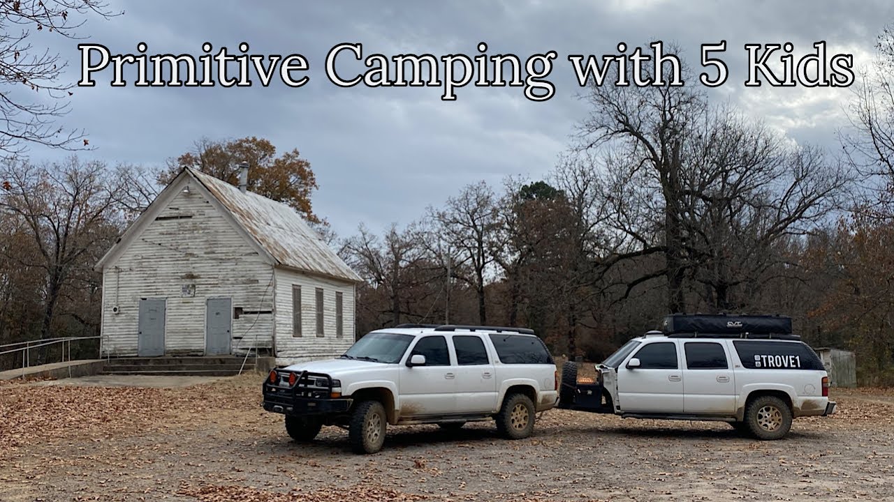 Camping in our Homemade Overland Trailer with 5 kids - YouTube