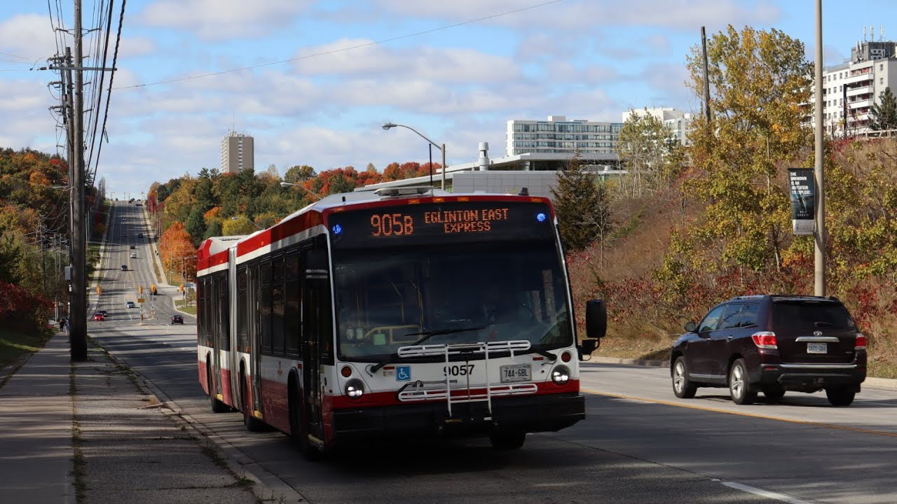 (Ride Video) TTC Route 905 Eglinton East Express on 2014 NovaBus LFSA ...