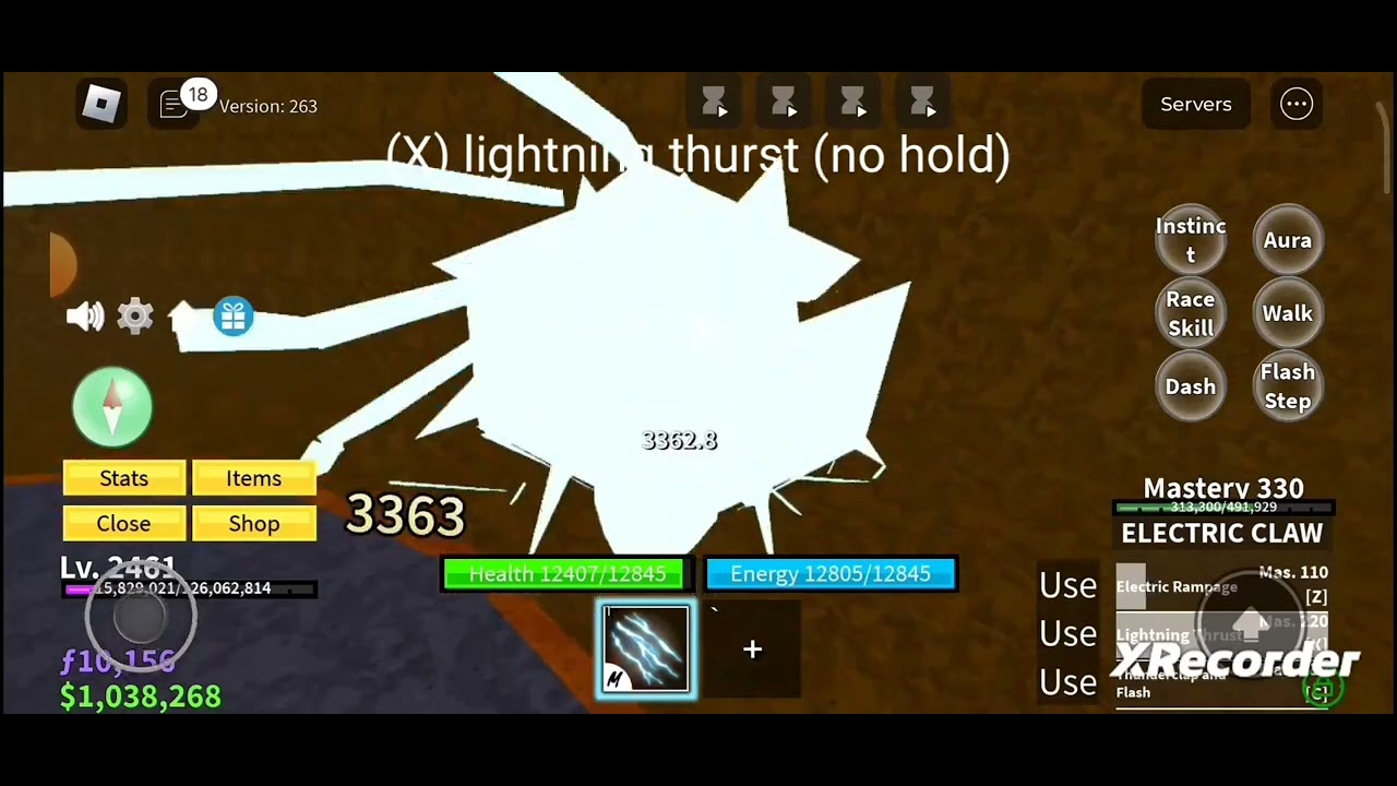 SHOWCASE ELECTRIC CLAW BLOX FRUIT - YouTube