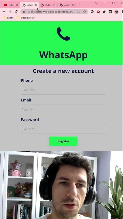 #shorts WhatsApp - Bubble.io TUTORIAL BUDOWA APLIKACJI: How To Build A Messaging App Like ...