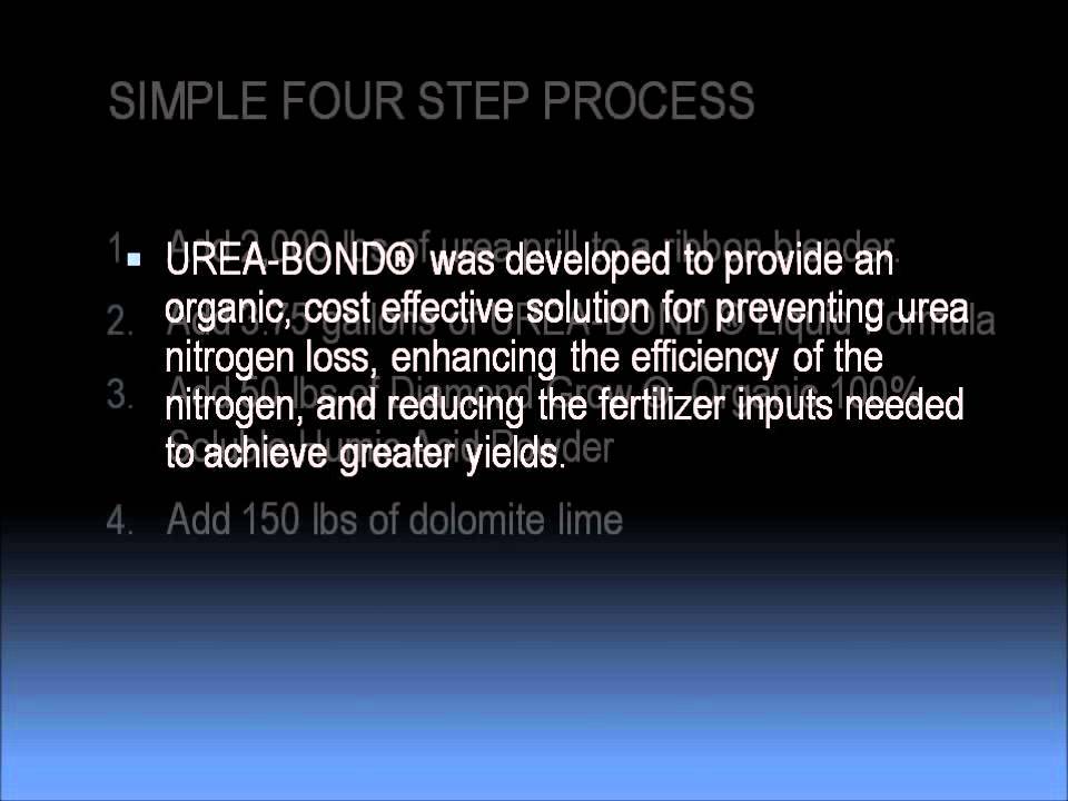 Urea-Bond - Coating Urea Naturally with Humic Acid - YouTube
