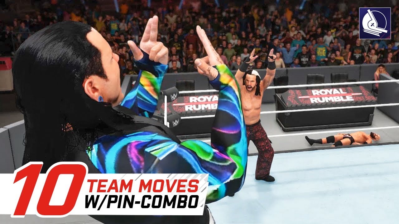 WWE 2K18 Top 10 Team Moves w/ Pin-Combo! - YouTube