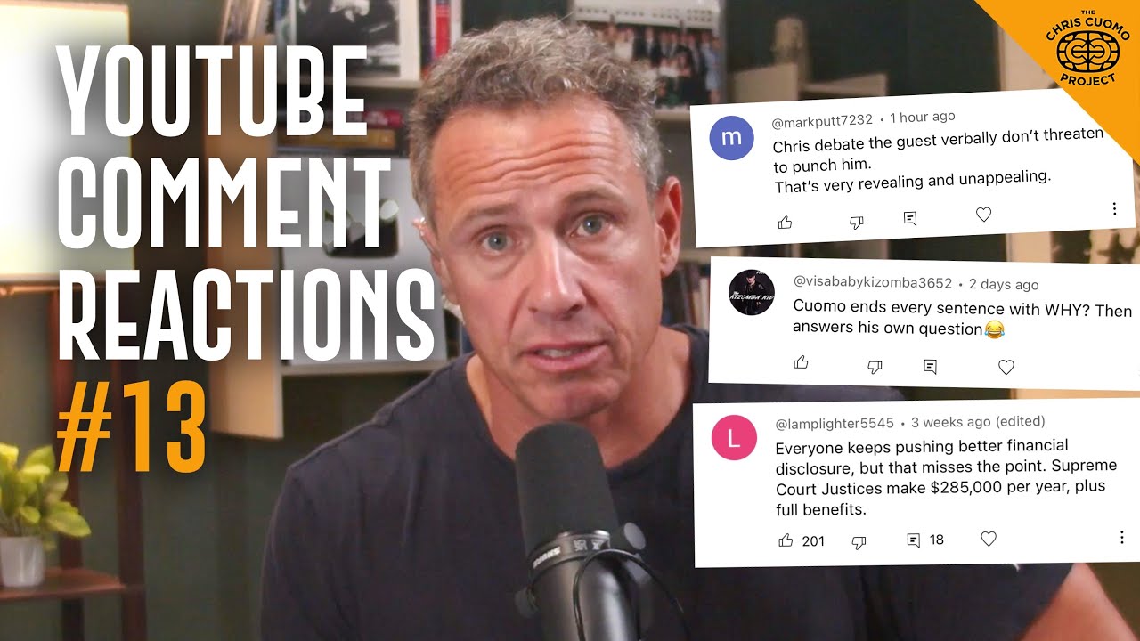 Chris Cuomo reacts to YouTube comments on Bidenomics, a "unity ticket ...
