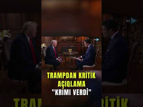 Trampdan kritik açıqlama - \