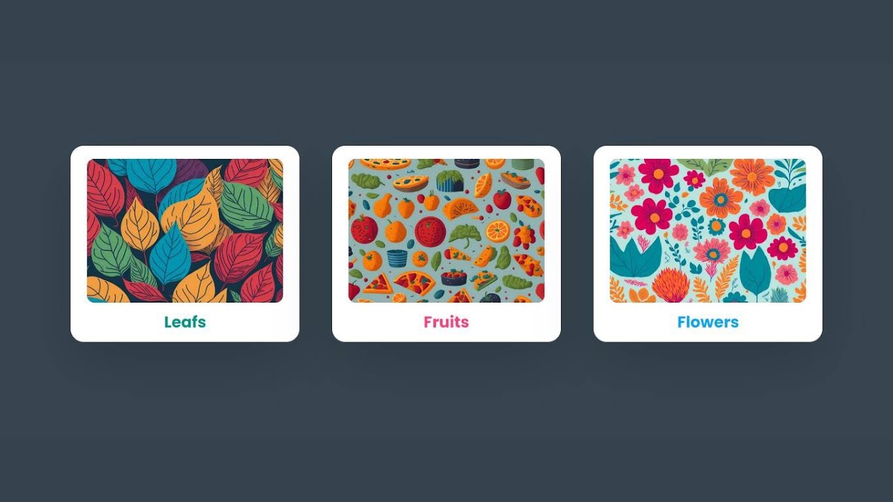 Animated Responsive Card Design Using Html And Css Youtube