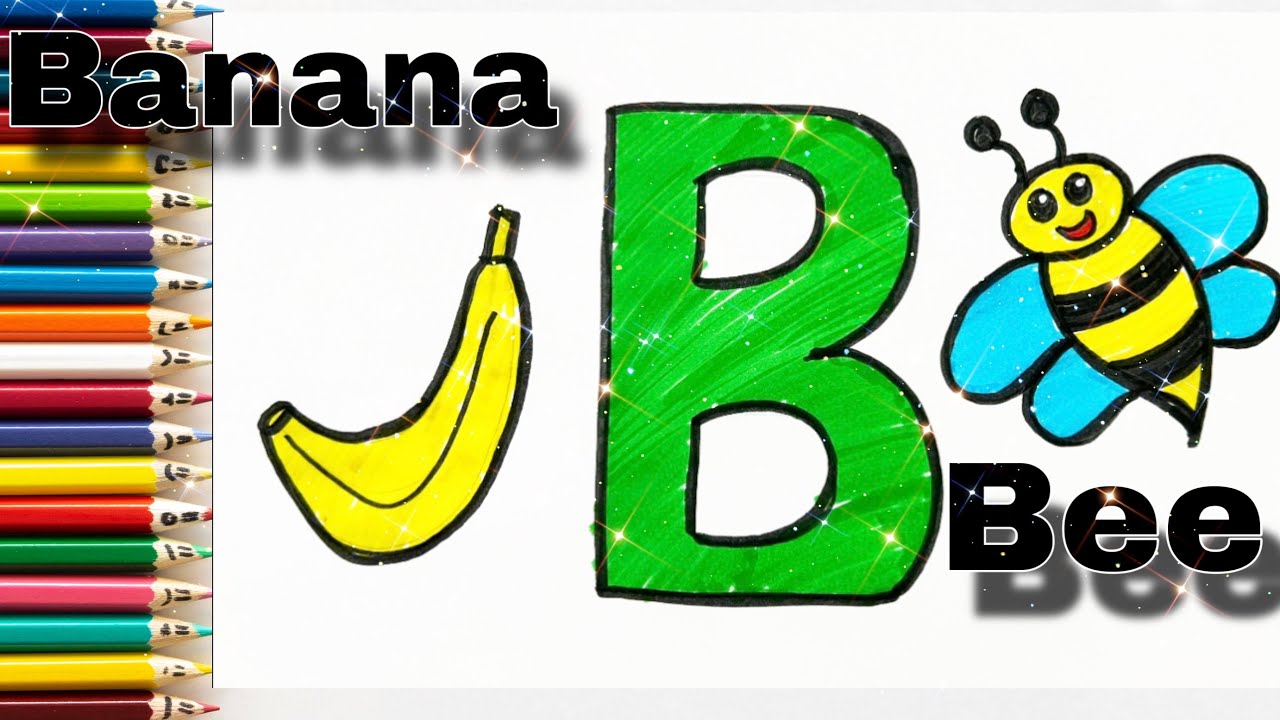 Alphabet B Drawing||How To Draw Alphabet A to Z Draw |Alphabet A-Z ...