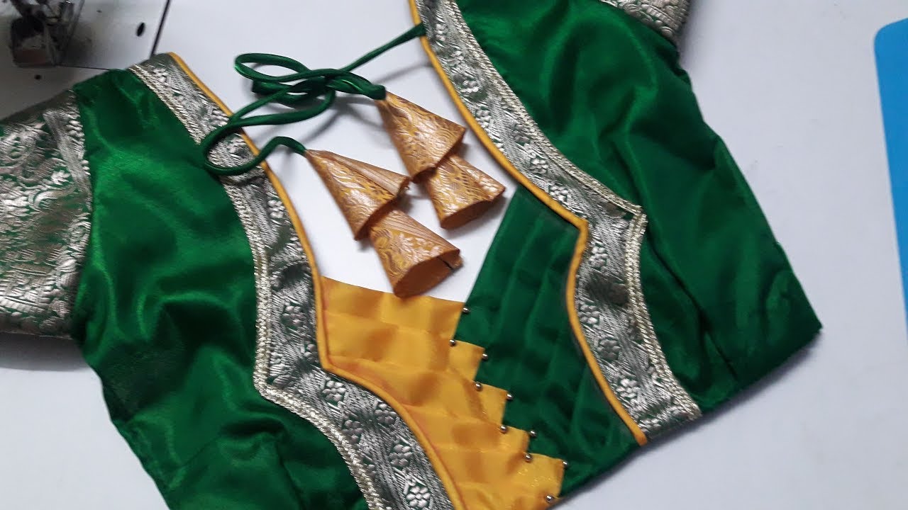 Beautiful Blouse Back Neck Pattern | Stylish Back Neck Pattern Kaise ...